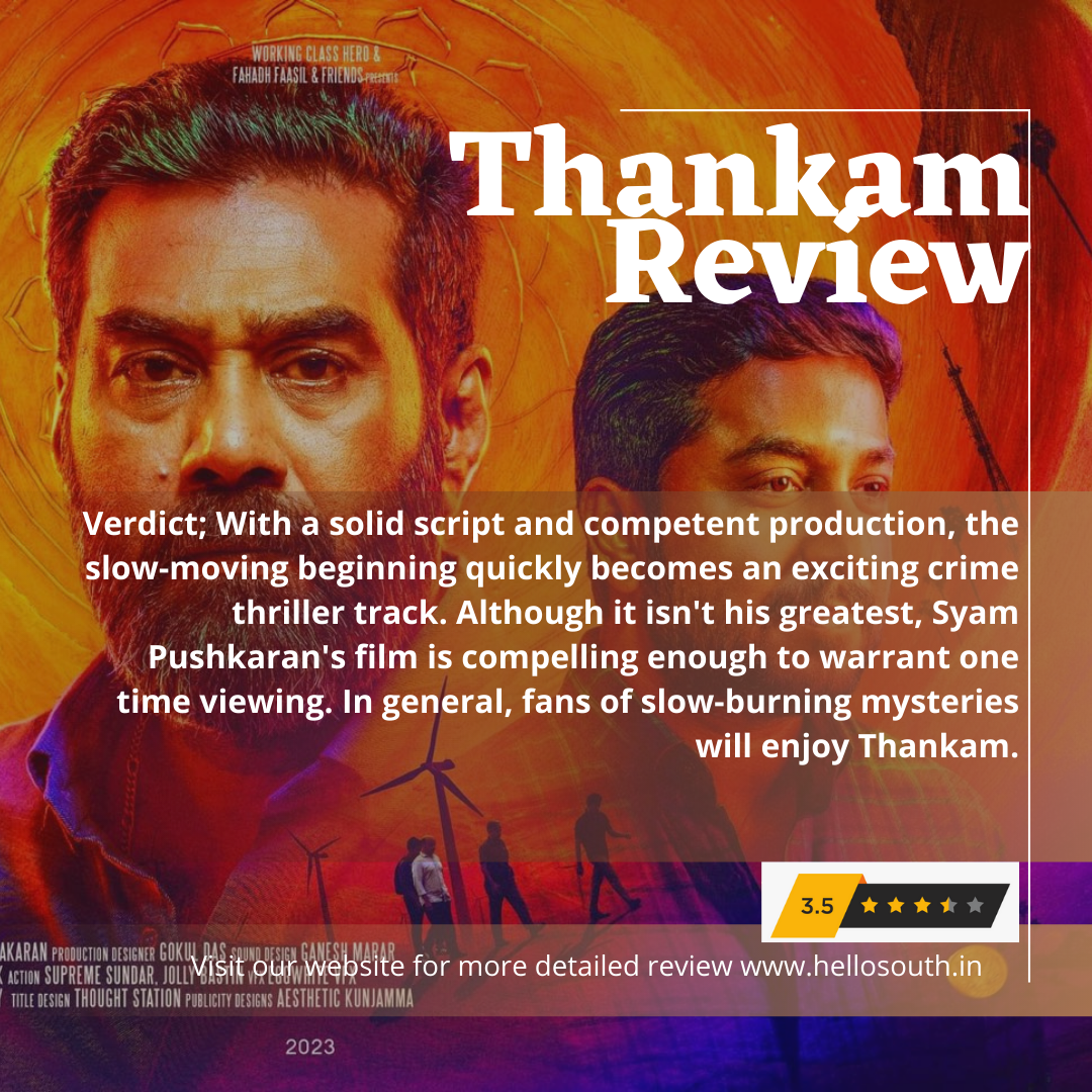 Thankam Movie Detailed Review & Analysis - Hello South Thankam Movie Detailed Review & Analysis - Hello South